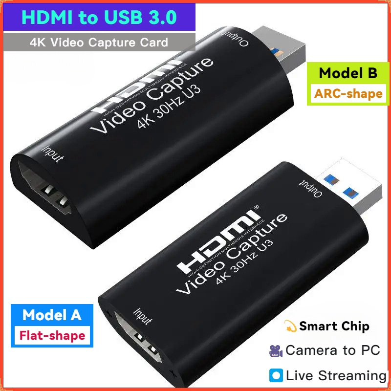4K 30Hz Video Capture Card 1080P 60fps Camera Recording Card HDMI To ...