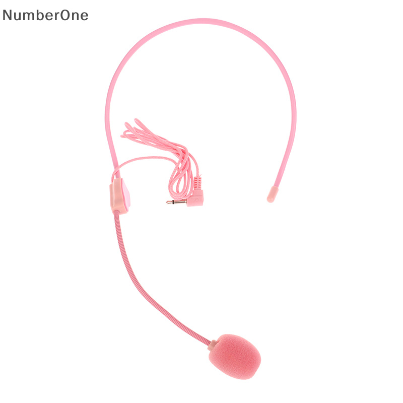 NumberOne 3.5MM Pink Headworn Wired Microphone Headset Pink Voice ...