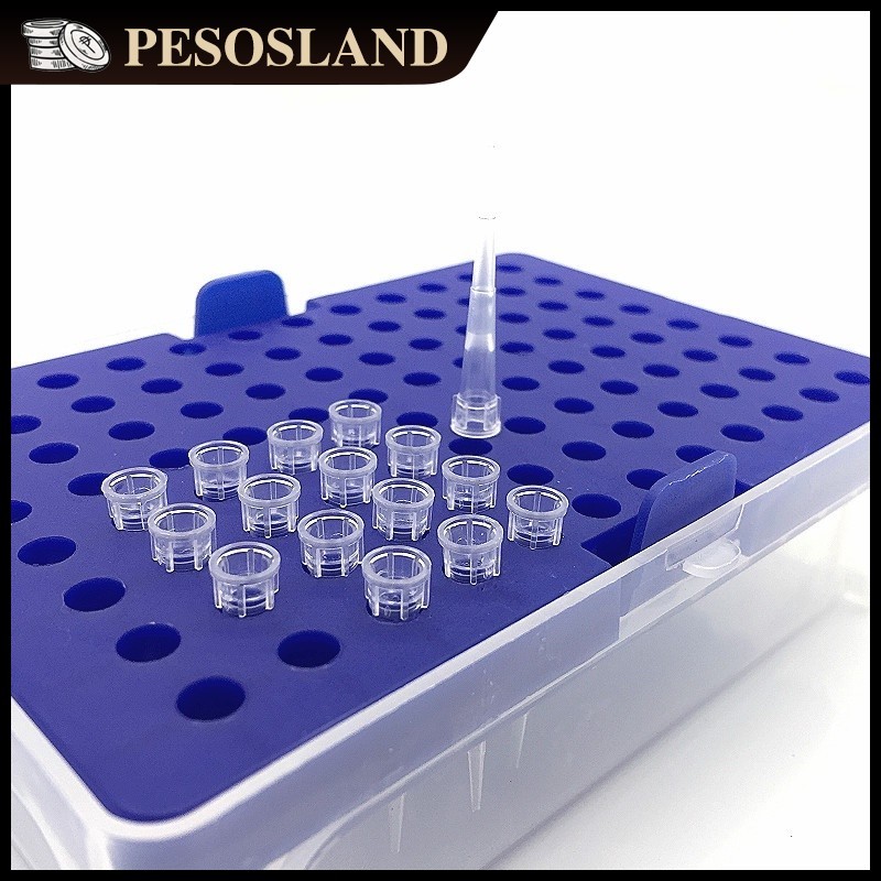 96 Positions Plastic Pipette Tip Box Lab Pipette Tip Box Pipette Tips Holder For 10ul 200ul ...
