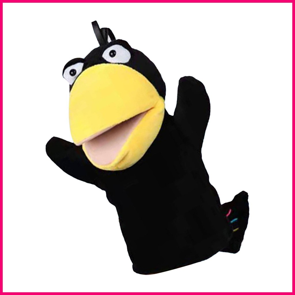 Kids Puppets Crow Sock Puppet Cute Hand Puppets for Kids Storytelling ...