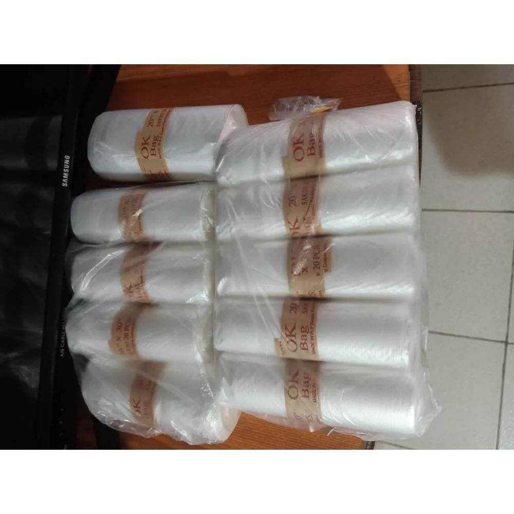 OK 20x30" | 16x24" Laundry Plastic Bag Multi-Purpose Roll Bag 100pcs ...