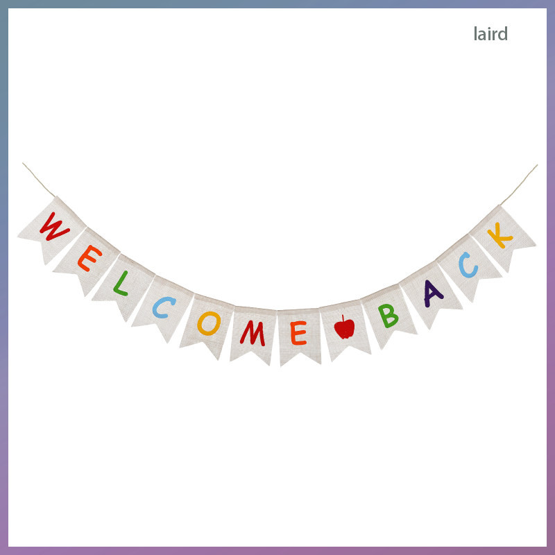 Classroom Welcome Banner School Flags Bunting Office The Ornaments ...
