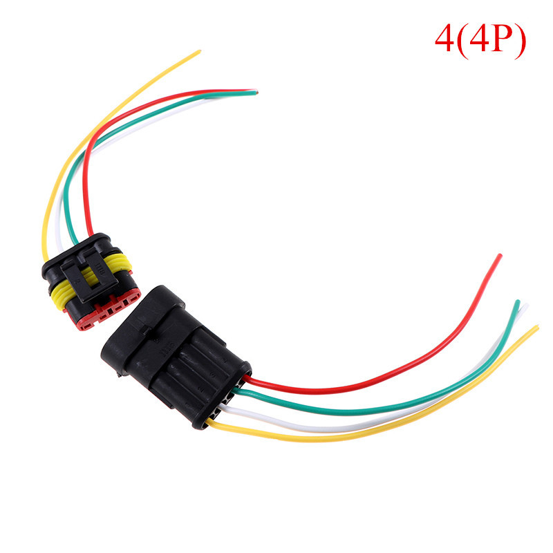 Meuctiffy 1/2/3/4/5/6Pin Female Male Waterproof Electrical Cable Auto ...