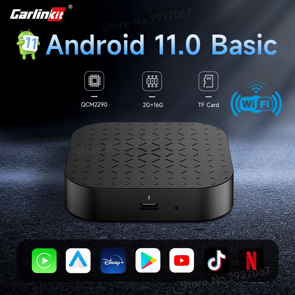 Carlinkit Basic Carplay Tv Ai Box QCM 2290 2+16GB Android 11 Wireless CarPlay/Android Auto Built ...
