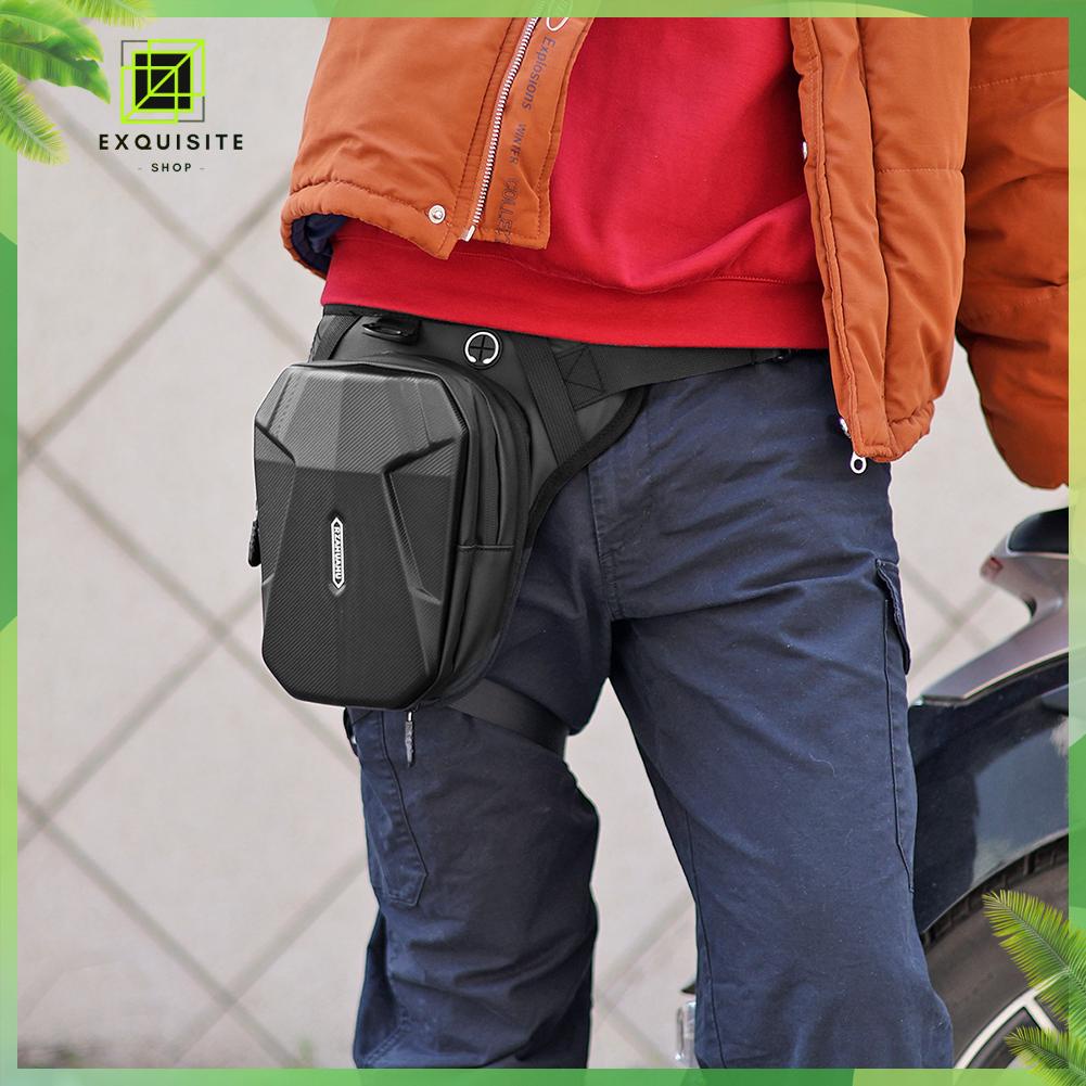 【EST】 Motorcycle Leg Bag Hard Shell Motorcycle Drop Leg Side Bag ...