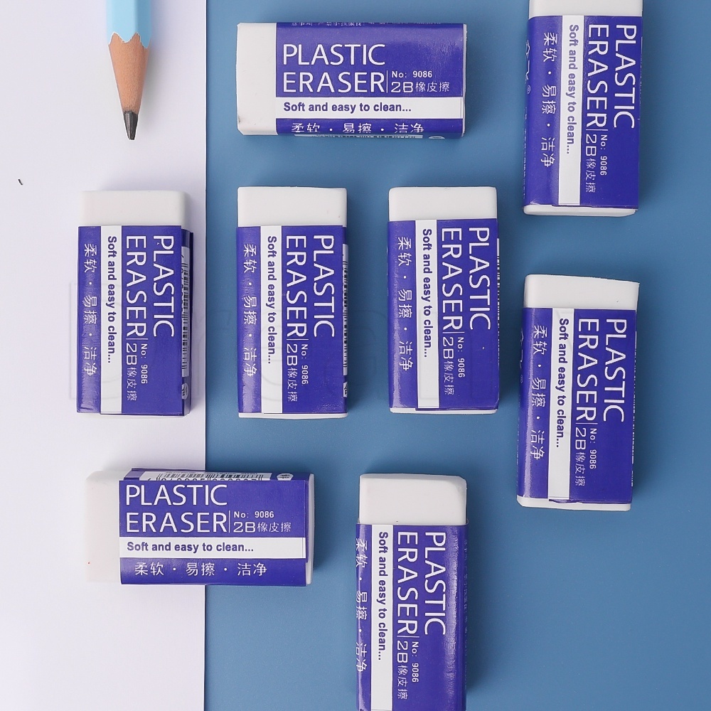 2B White TPR Writing Correction Rubber Eraser / Exam Special Eraser ...