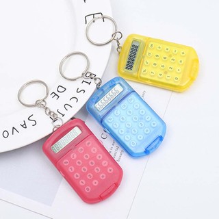 Portable Mini Flip Calculator Hanging Pendant Keychain Keyring Key ...