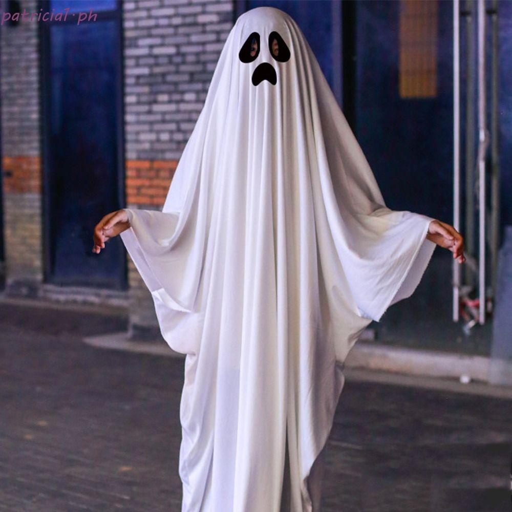 PATRICIA Halloween Ghost Cloak Cape, Polyester Pumpkin Light, Creative ...