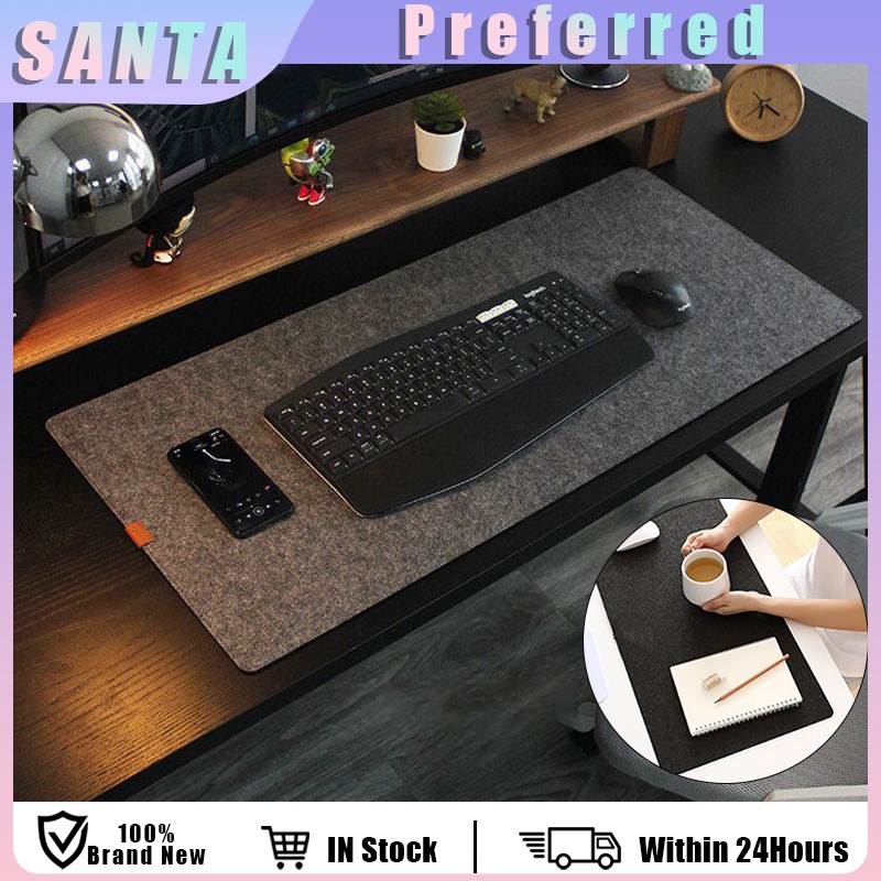 Wool Felt with Rubber Base Mousepad Large Gaming Mouse Pad Extended ...