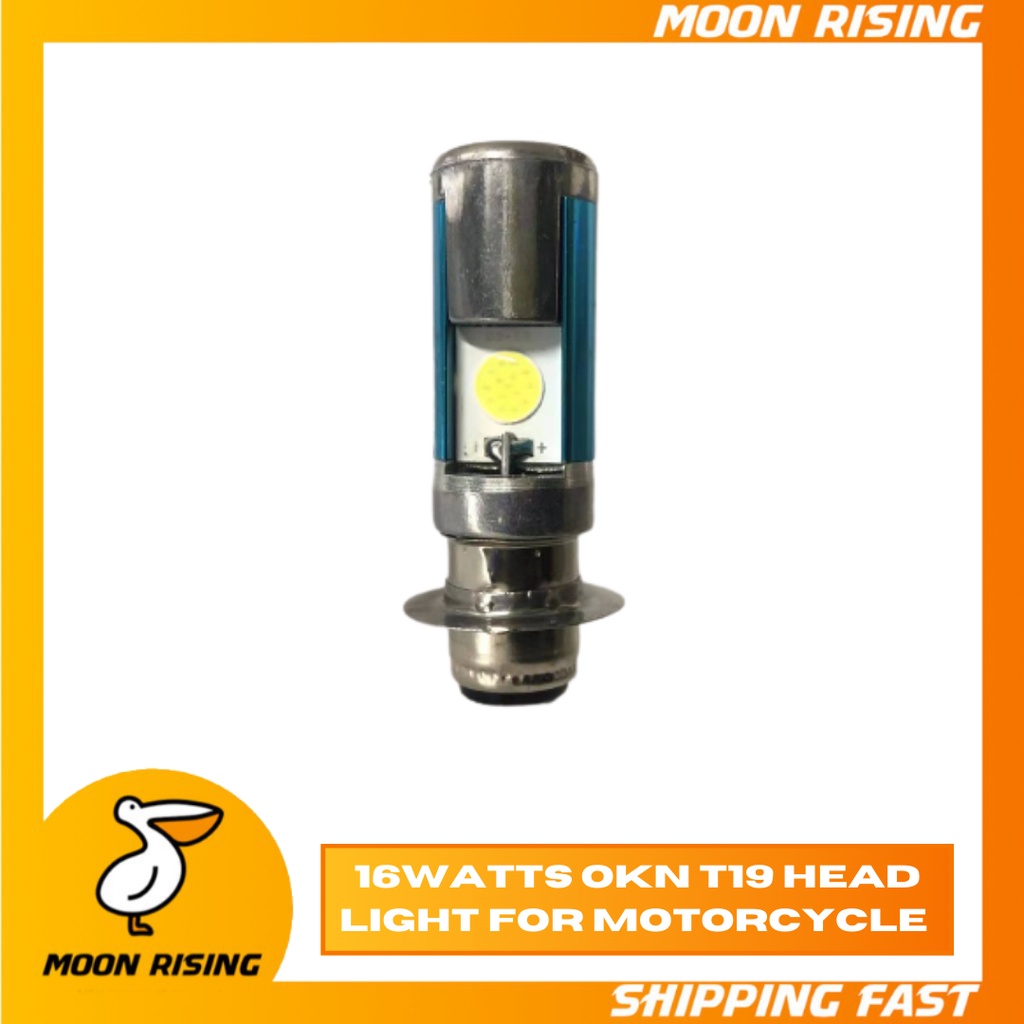 16WATTS OKN T19 HEAD LIGHT FOR MOTORCYCLE [MOON RISING] | Shopee ...