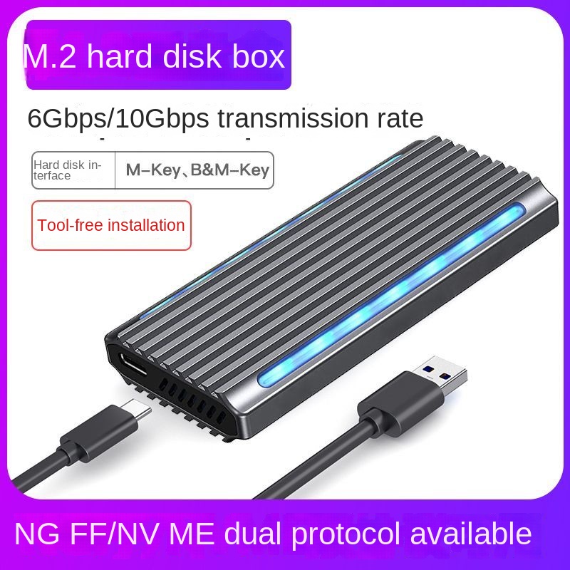 M2 Solid State Hard-Disk Cartridge NVMe/SATA Dual Protocol Usb3.1 ...