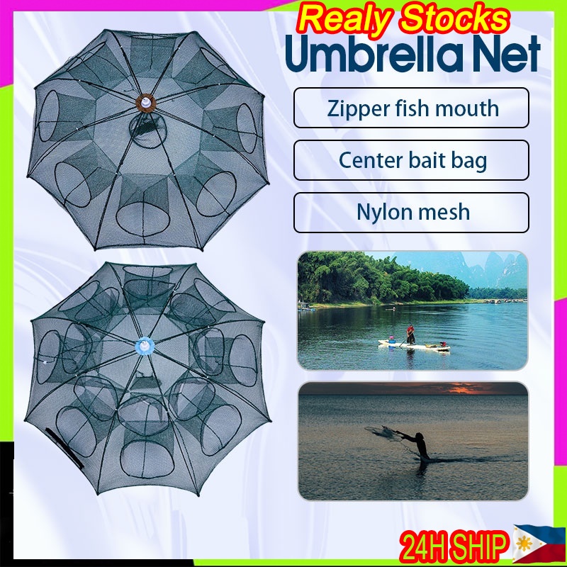 Folding Umbrella fish Net Multi-specification umbrella net Shrimp Cage ...