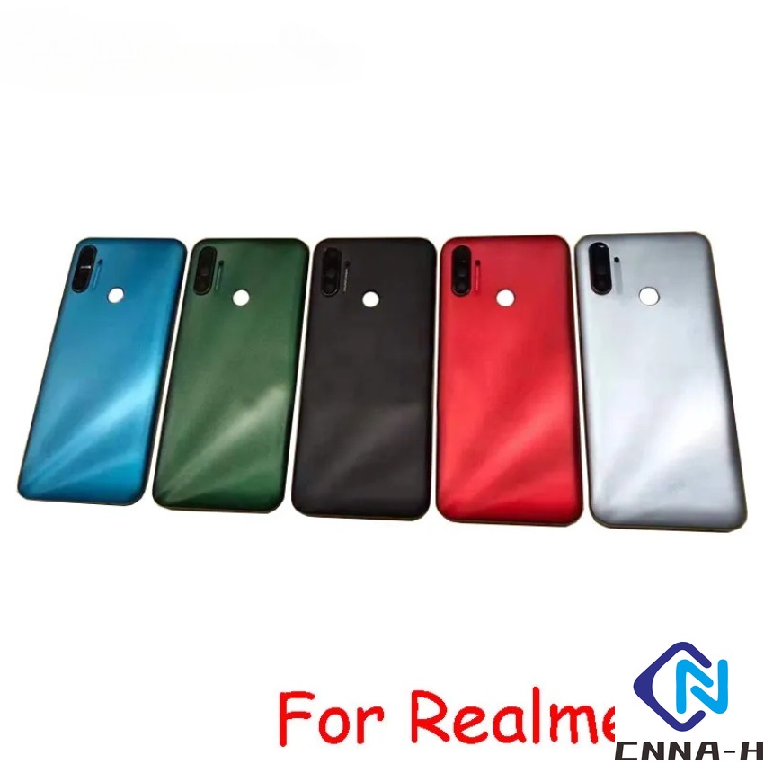 For OPPO Realme C3 Back Battery Cover Rear Panel Door Housing Case ...