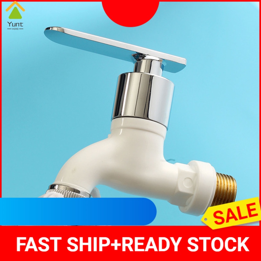 Faucet 1/2" Male Wall Mounted Washing Machine Faucet Plastic Water Hose ...