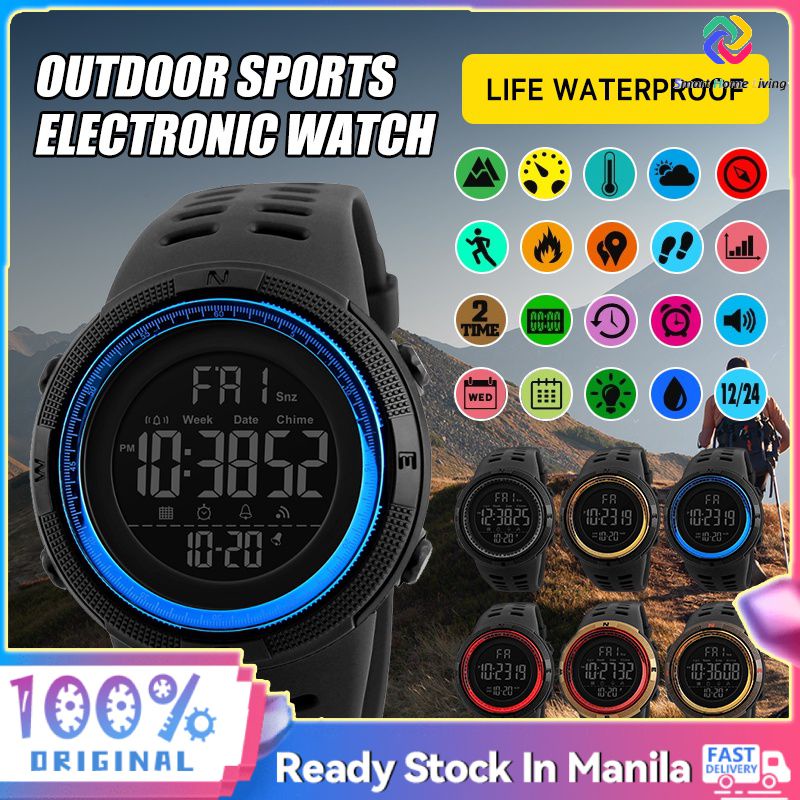 SKMEI Fashion Sports Watch Men's Multi-purpose Alarm Clock Waterproof ...