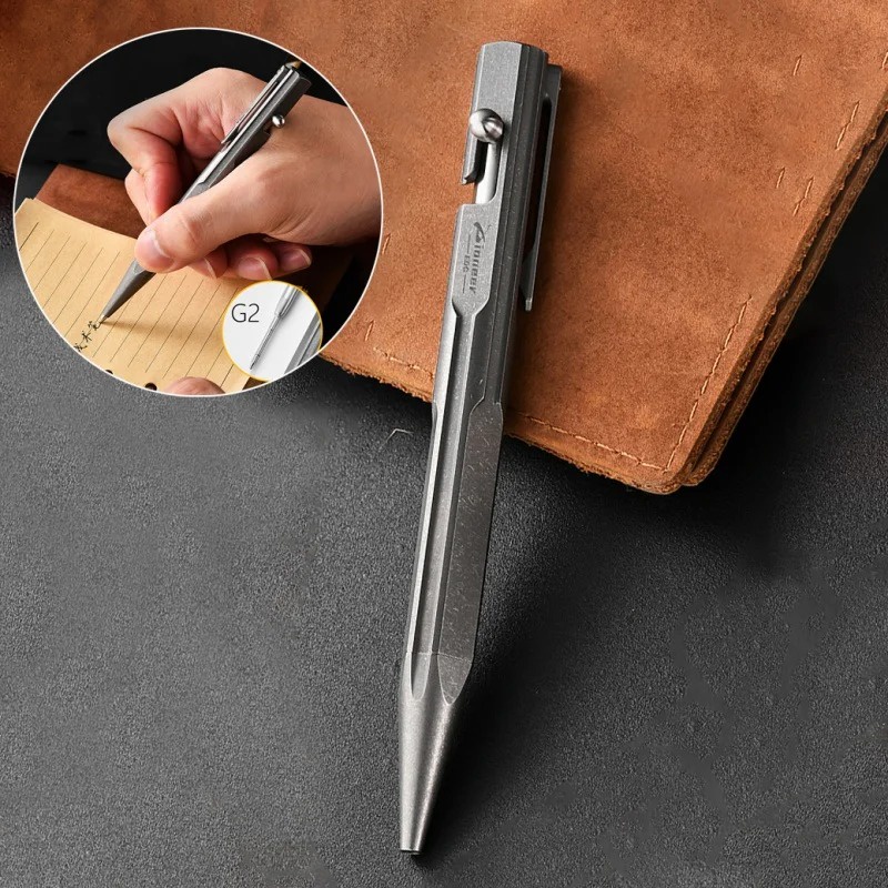CNEDC Titanium Alloy Pen Window Breaker Pen Set With Box Luxury Men ...
