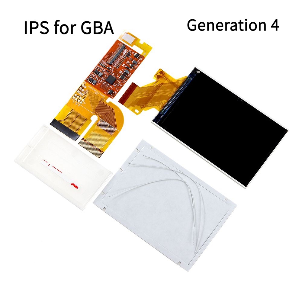 G GBA Fourth Generation Highlight Screen IPS Highlight LCD Display GBA ...