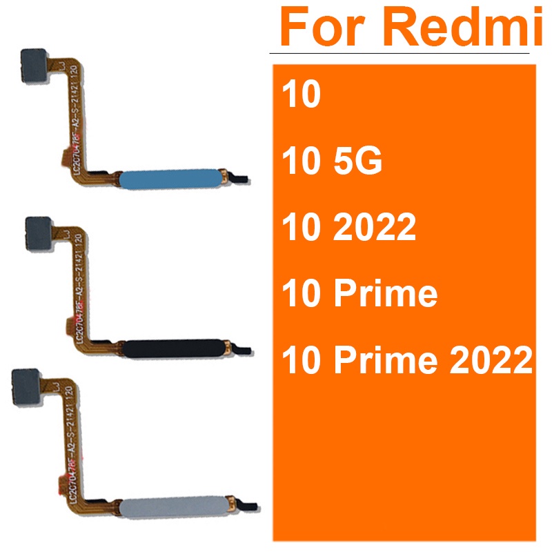Fingerprint Sensor Flex Cable For Xiaomi Redmi 10 Redmi 10 Prime 2022 ...