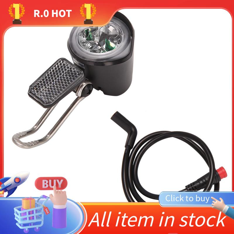 E-Bike Led Headlight 6V 12V 24V 36V 48V 60V Bicycle Light Waterproof ...