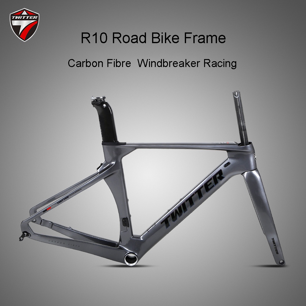 TWITTER R10 Carbon Fibre Road Bike Frame Disc Brake Bicycle Frame 700C ...