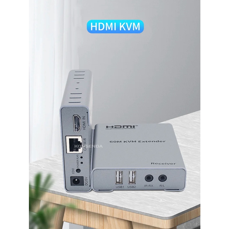 HDMI KVM Extender 4K 120M over Cat6 Extender HDMI RJ45 4K KVM HDMI USB Ethernet Extender 60M ...