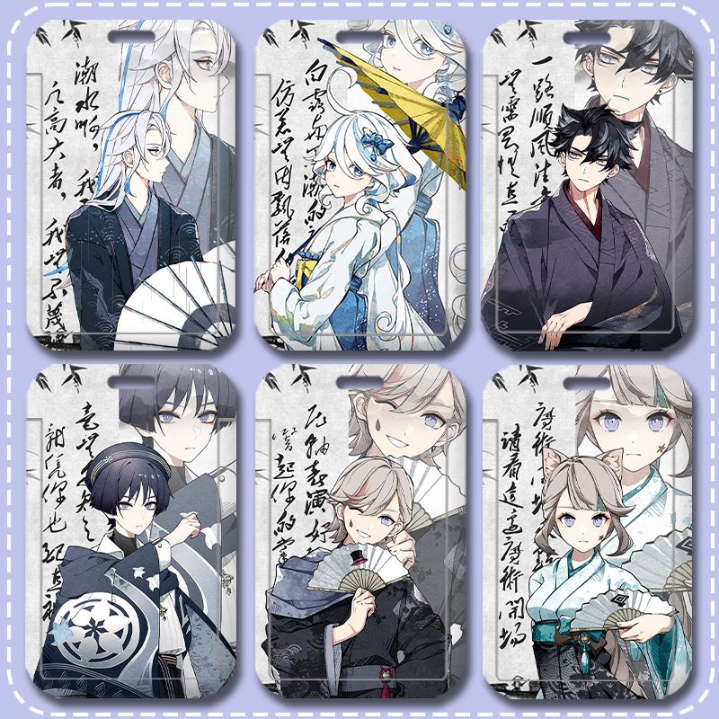 Genshin Impact Furina Neuvillette Kaedehara Kazuha Classical Styl Card ...