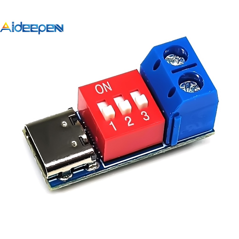 AIDEEPEN PD/QC Decoy Fast Charge Trigger Module Adjustable Voltage Dial ...