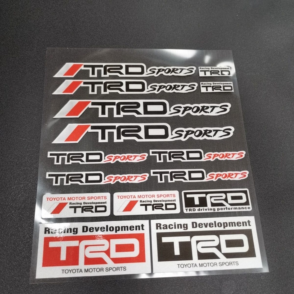 TOYOTA TRD Sticker Highlander CAMRY Yaris RAV4 Crown COROLLA LAND ...