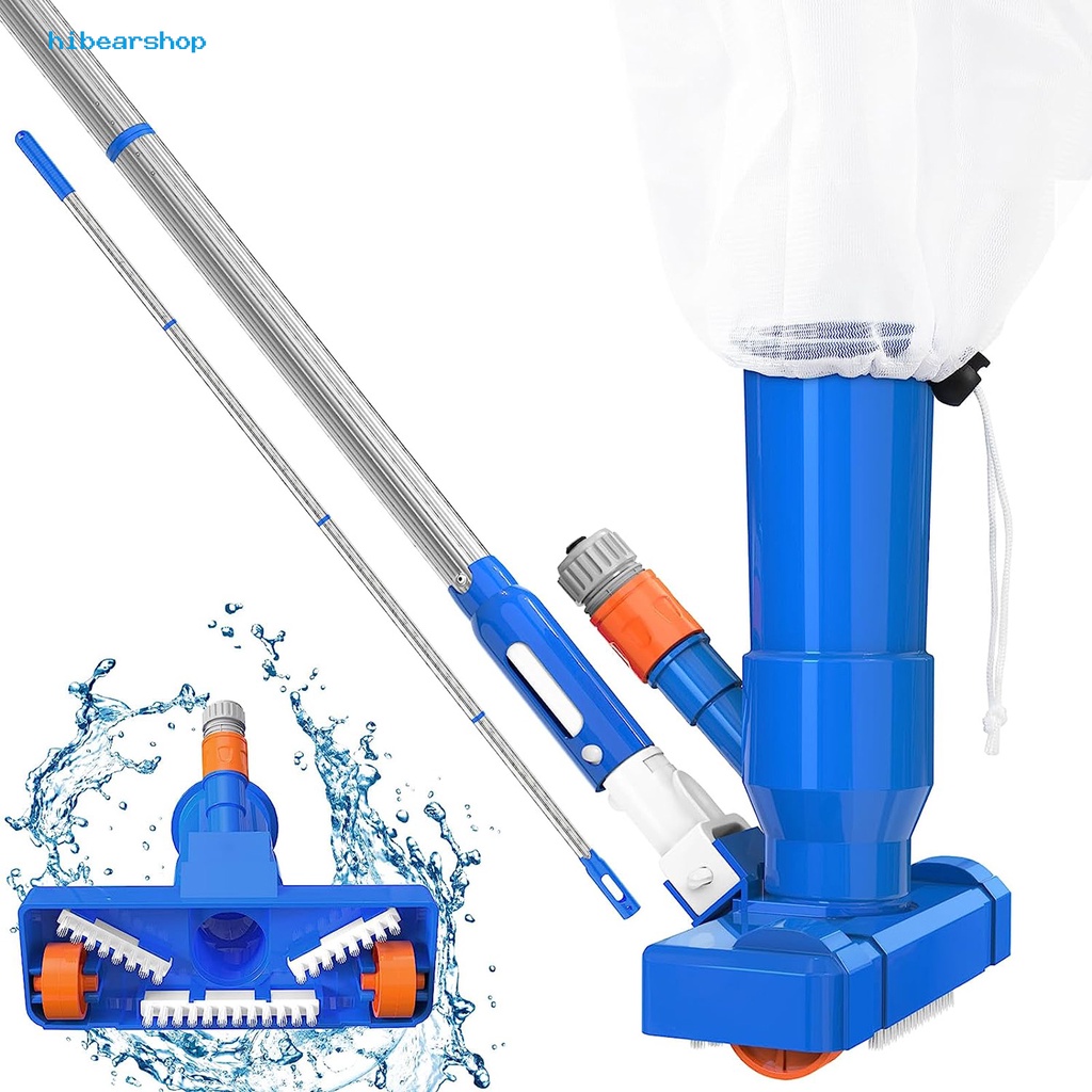 HIG-Handheld Swimming Pool Jet Cleaner with Detachable Poles No Power ...