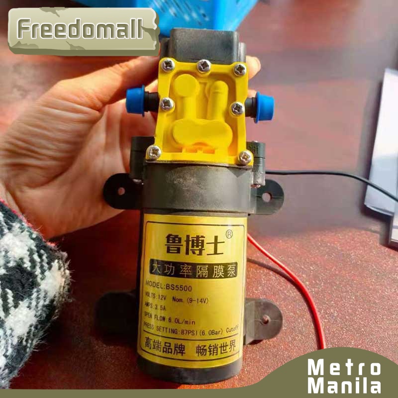 Dc12v 8l Water Motor Pump For Backpack Knapsack Sprayer High Pressure ...