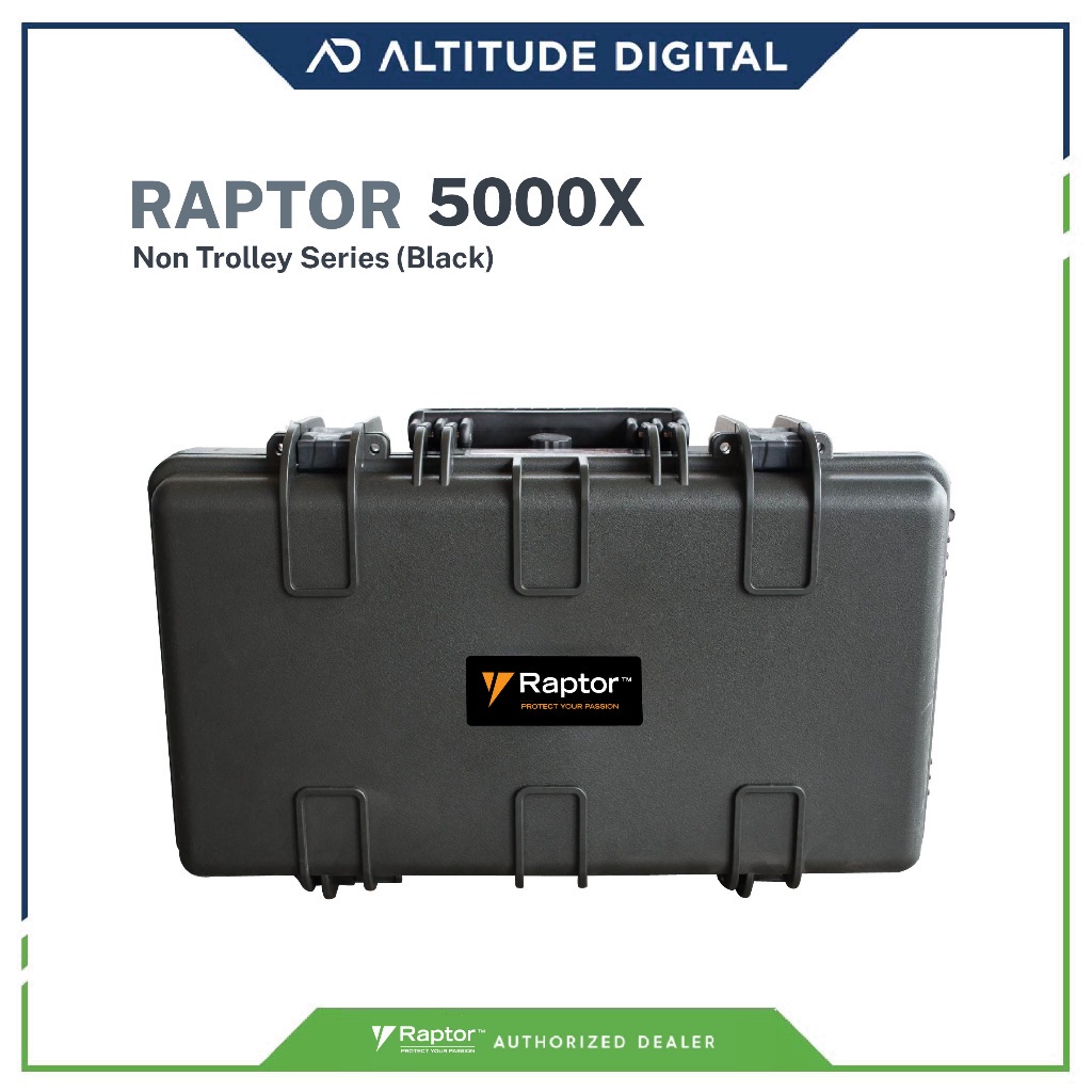 Raptor 5000x Non-Trolley Waterproof and Carry On Hard Case for Cameras ...