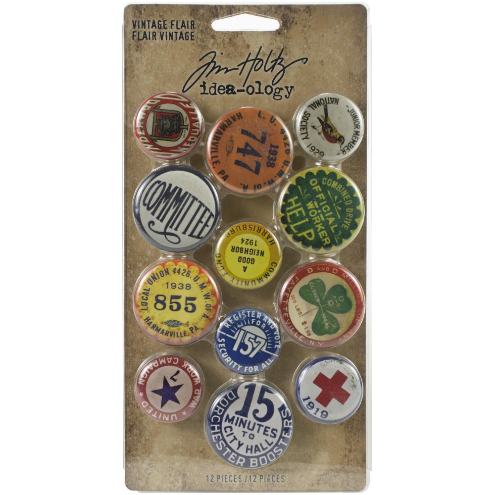 Tim Holtz Idea-Ology Metal Adornments 12/Pcs | Shopee Philippines