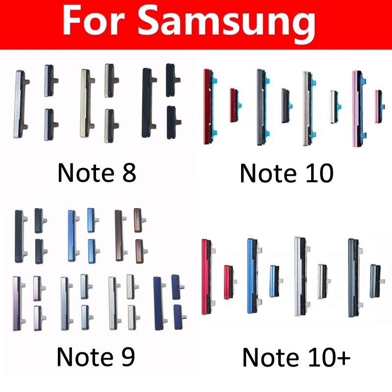 Phone Power Volume Side Button Key For Samsung Galaxy Note 8 9 10 Plus ...