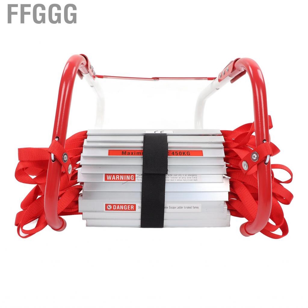 Ffggg 13.12ft Fire Escape Ladder 2 Stoy Retractable Emergency Safety ...
