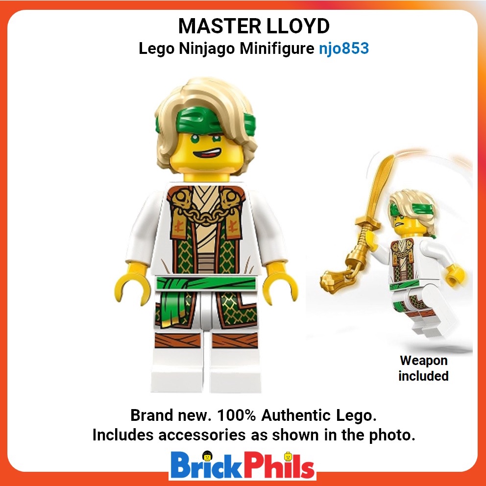 Lego Ninjago Minifigure njo853 Master Lloyd | Shopee Philippines