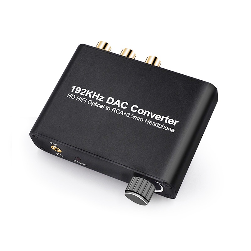 5.1CH Digital Optical To Analog Decoder 192khz DAC Audio Decoder Volume ...