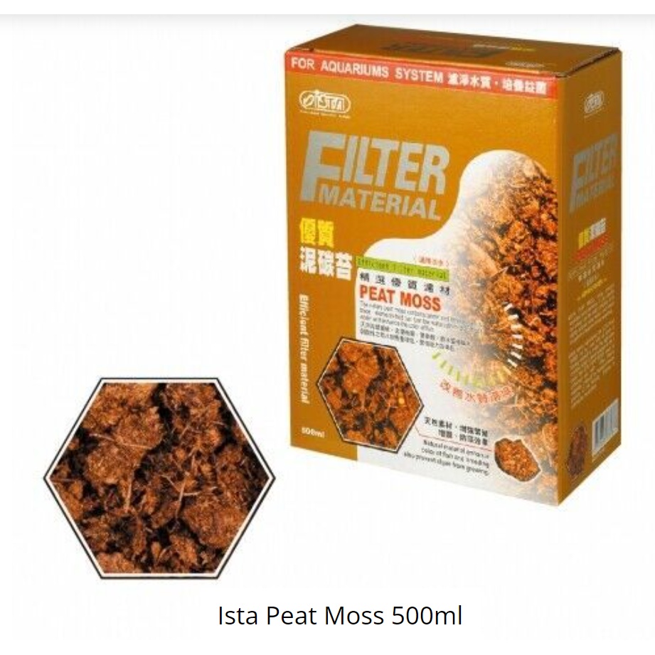 Peat moss Ista carbon and mud filter material for aquariums - Peat moss ...