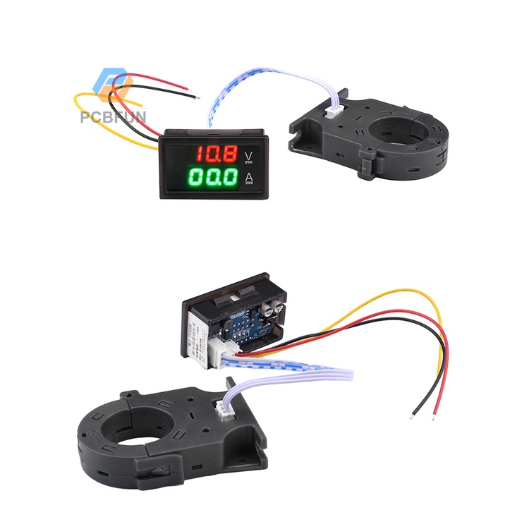 Pcbfun Isolated Led Dual Digital Display Voltage And Ammeter Open Hall ...