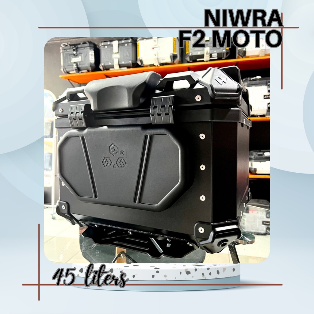 NIWRA f2 moto 45 liters aluminum topbox | Shopee Philippines
