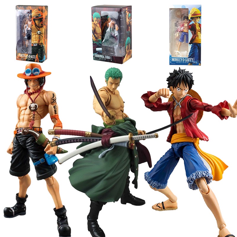 One Piece Luffy Action Figure Roronoa Zoro Portgas D Ace Monkey D Luffy ...