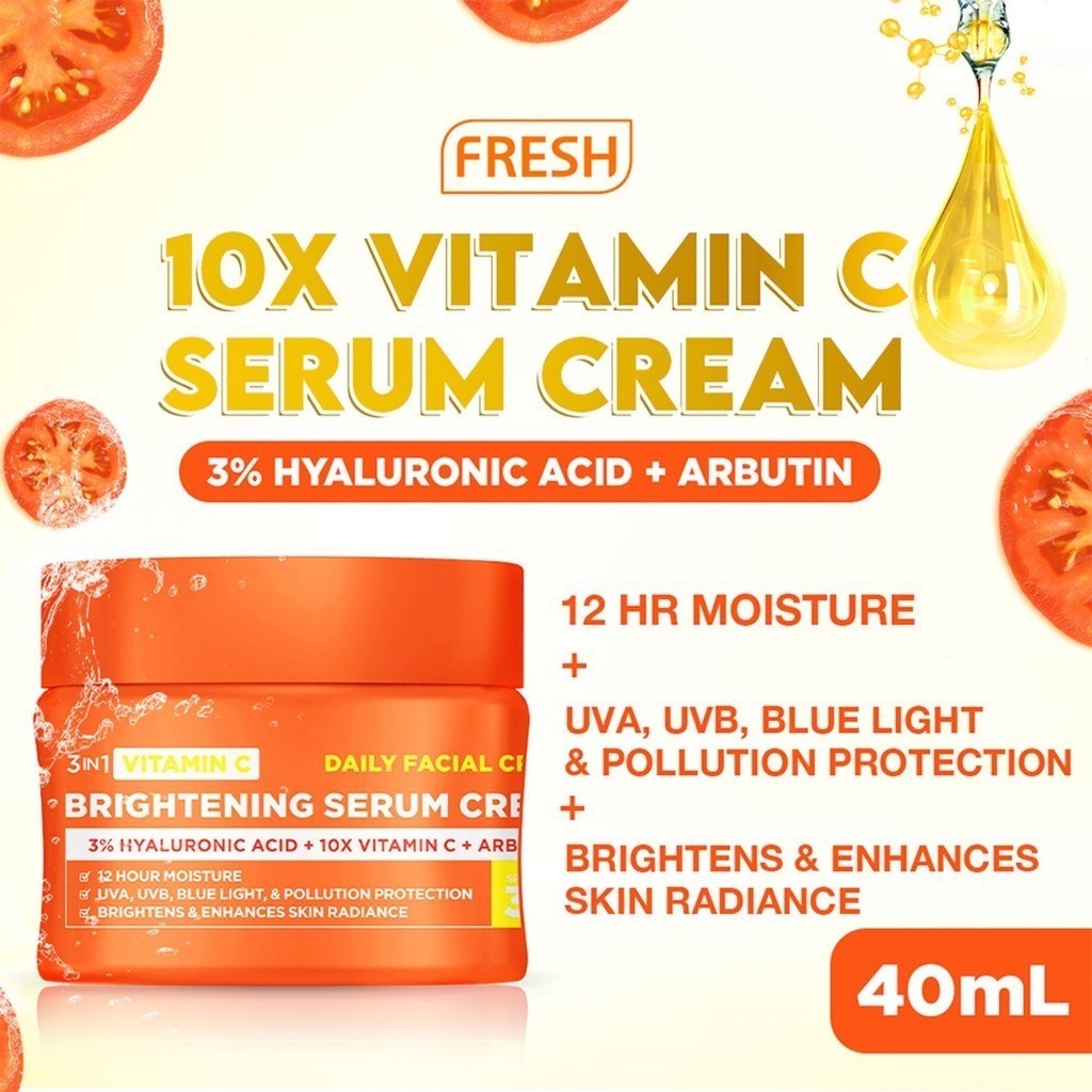 FRESH Skinlab Tomato Glass Skin 3in1 Vit C Brightening Serum Cream ...