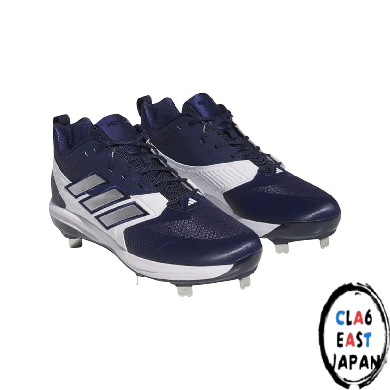 Adidas Baseball Cleats Icon 8 LZY38 Team Navy Blue/Silver Metallic ...