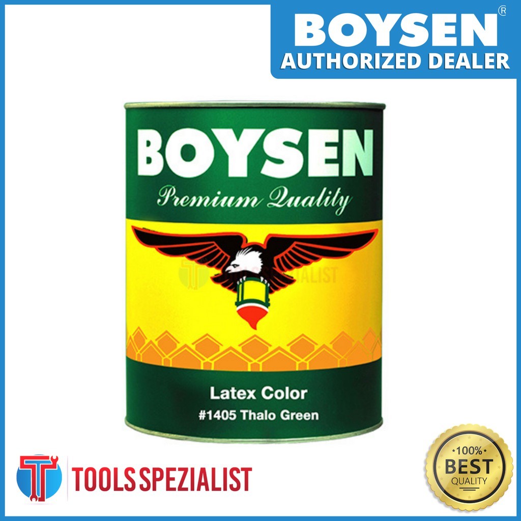 BOYSEN B1405 LATEX COLOR THALO GREEN 1L | Shopee Philippines