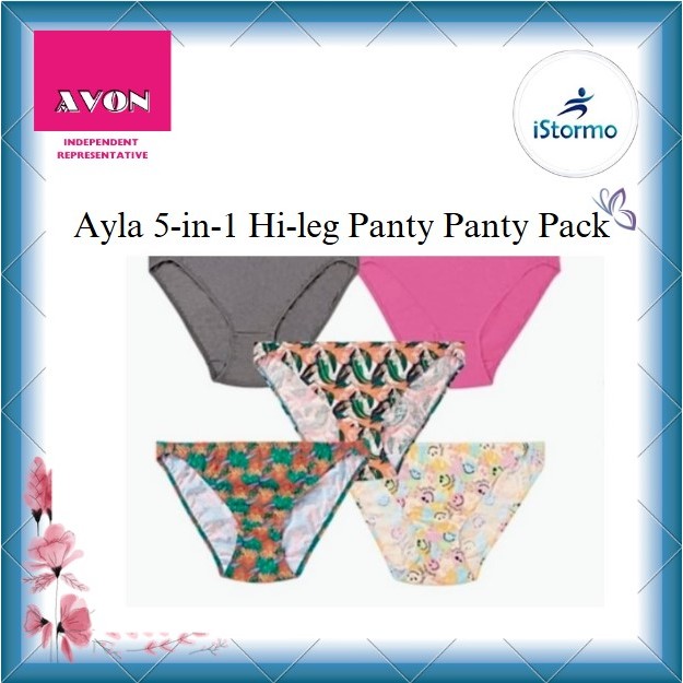 Avon Ayla 5 in 1 High-Leg Panty Pack | Shopee Philippines