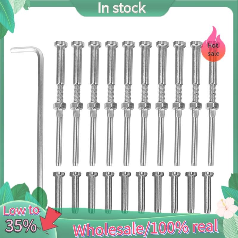 Stemball Swage and Invisible Hex Head Threaded Stud Tension End Fitting ...