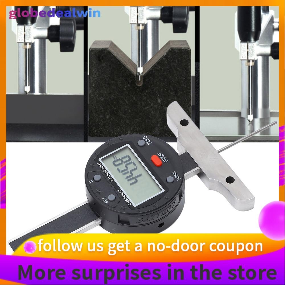 Globedealwin Digital Depth Meter 0-50.8mm Range 0.01mm Accuracy LCD ...