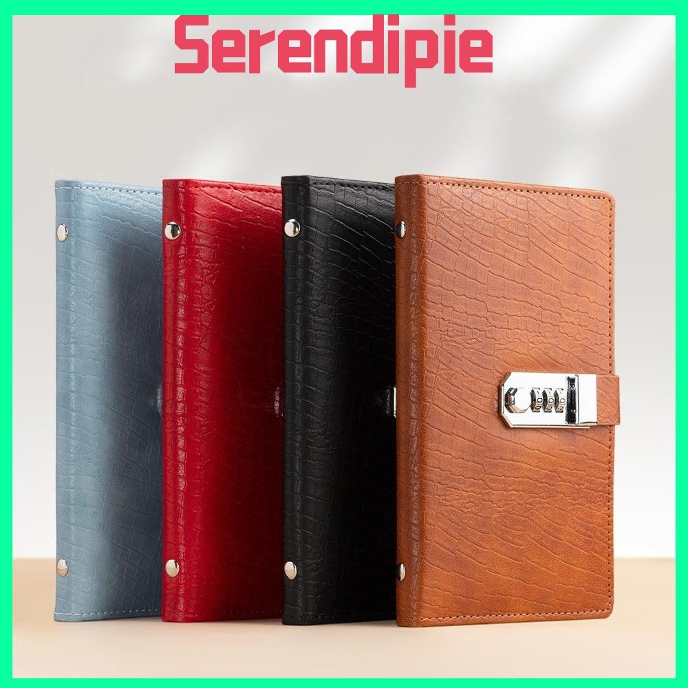 SERENDIPIE Bank Deposit Folder, With Password Lock PU Leather Deposit ...