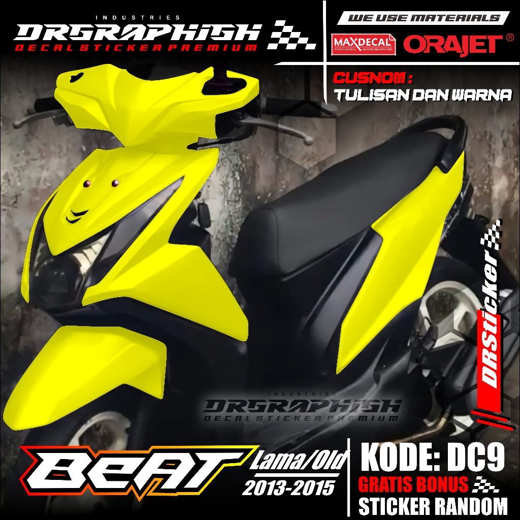 Full Body Decal Sticker for Honda Beat FI Old Old 2013 2014 2015 Old ...