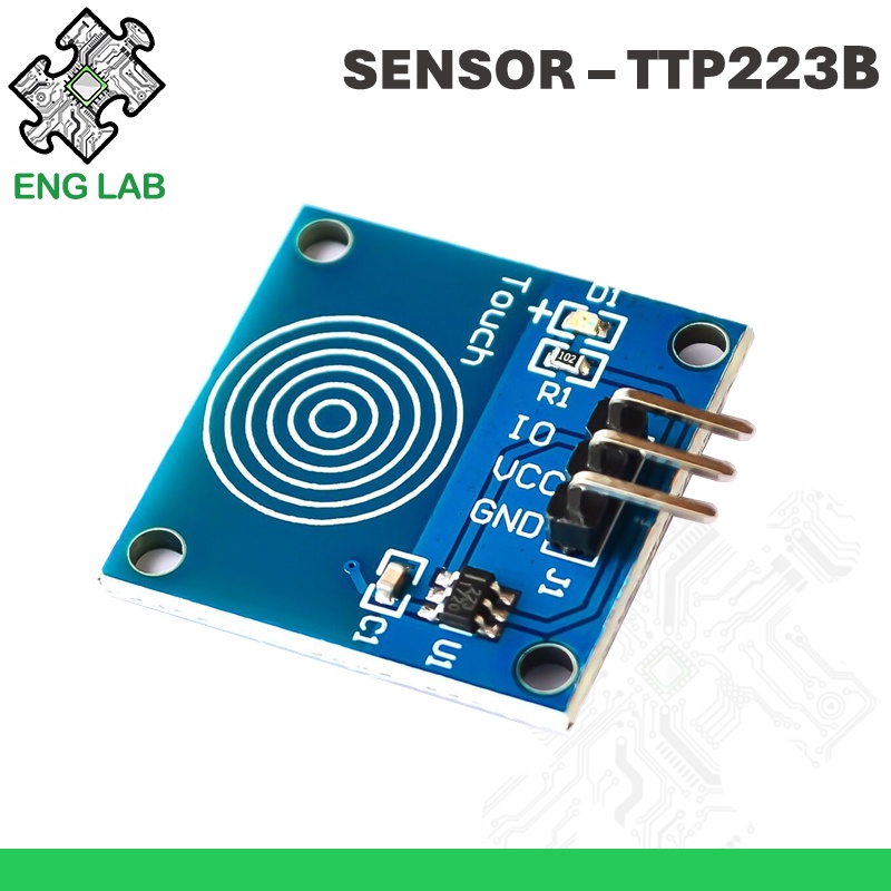 ENGLAB★TTP223B Touch Detection Button Capacitive Touch Module Touch Sensor For Arduino | Shopee ...