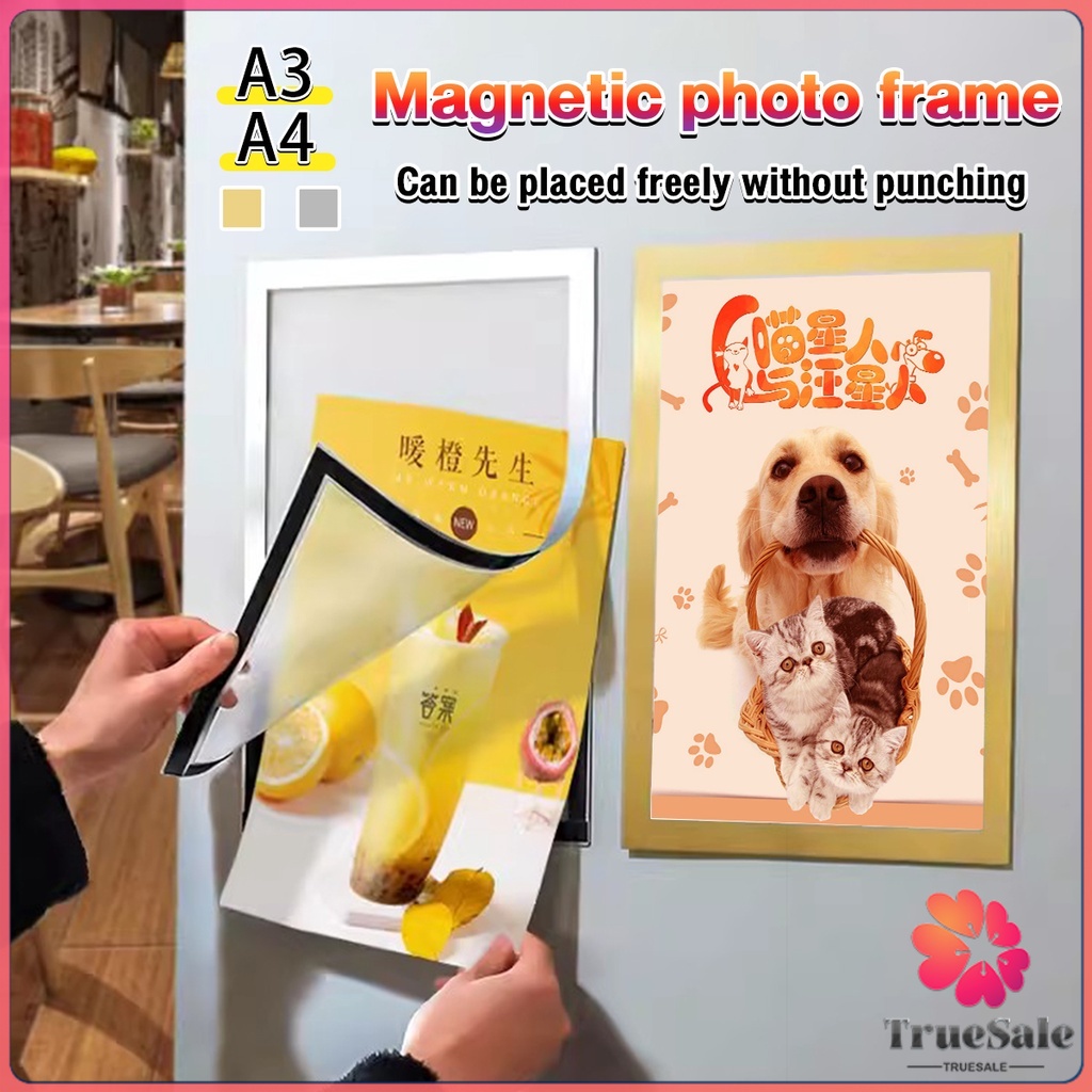 TRUESALE A3/A4 Multi-function Photo frame Display Poster/Photo permit ...